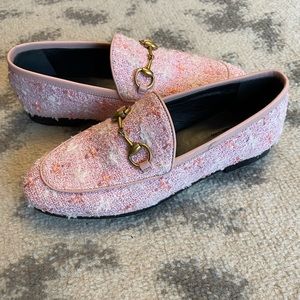 Gucci | Shoes | Gucci Pink Tweed Loafers Size 34 | Poshmark